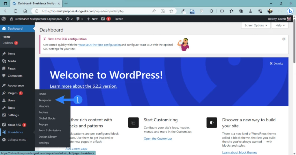 How To Import Back-End Page - BD Library Awesome